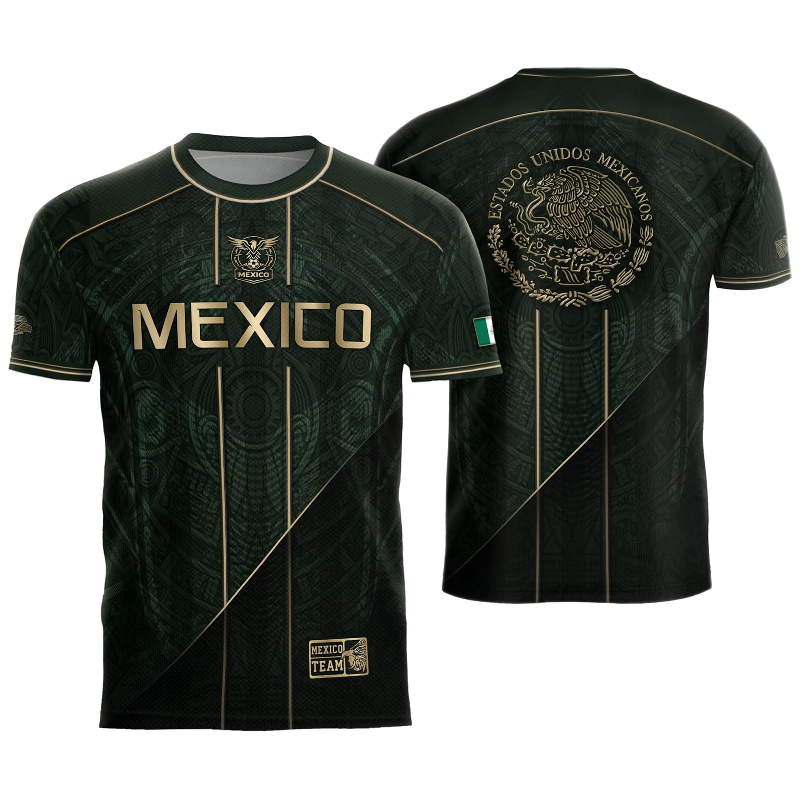 2026 Mexico Chichén Itzá Pyramid Graphic Soccer Jersey, Men’s V-Neck ...