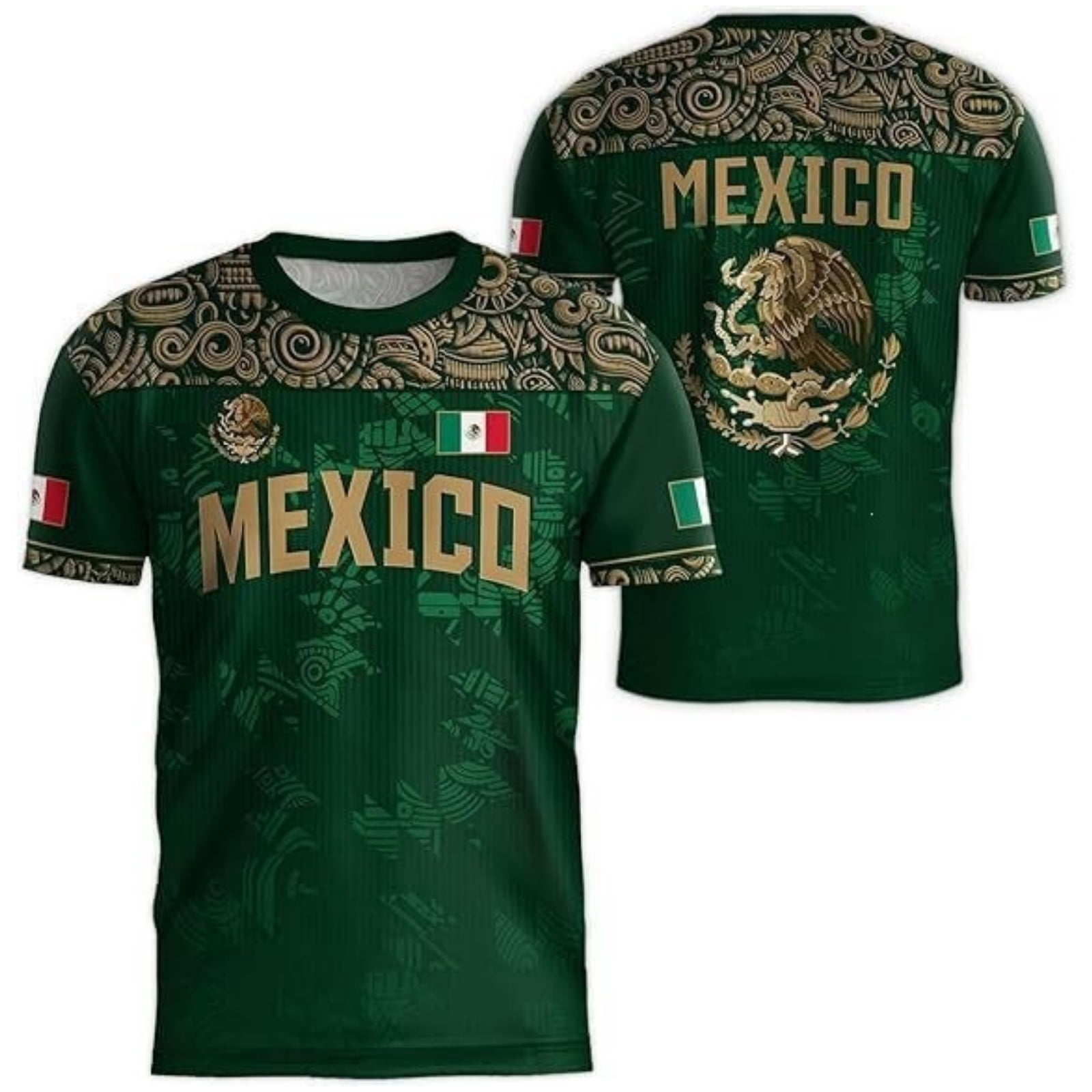 2026 Mexico Chichén Itzá Pyramid Graphic Soccer Jersey, Men’s V-Neck ...
