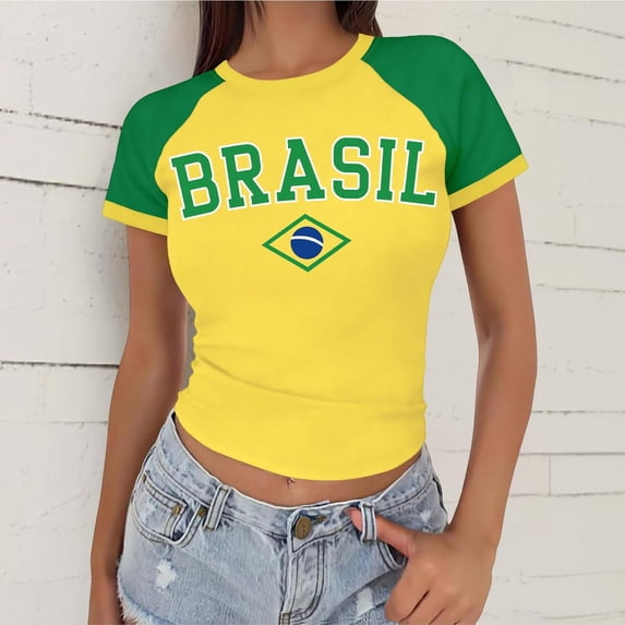2026 Mexico Soccer Cup Shirt for Women's - Y2K Fitted Color Block ...