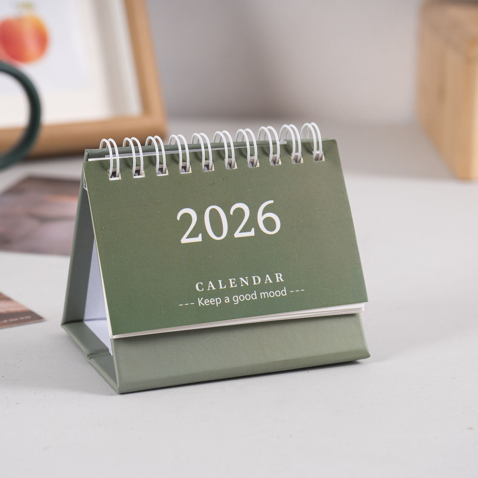2026 Mini Calendar Desktop Notebook Decoration Cute Fresh English ...