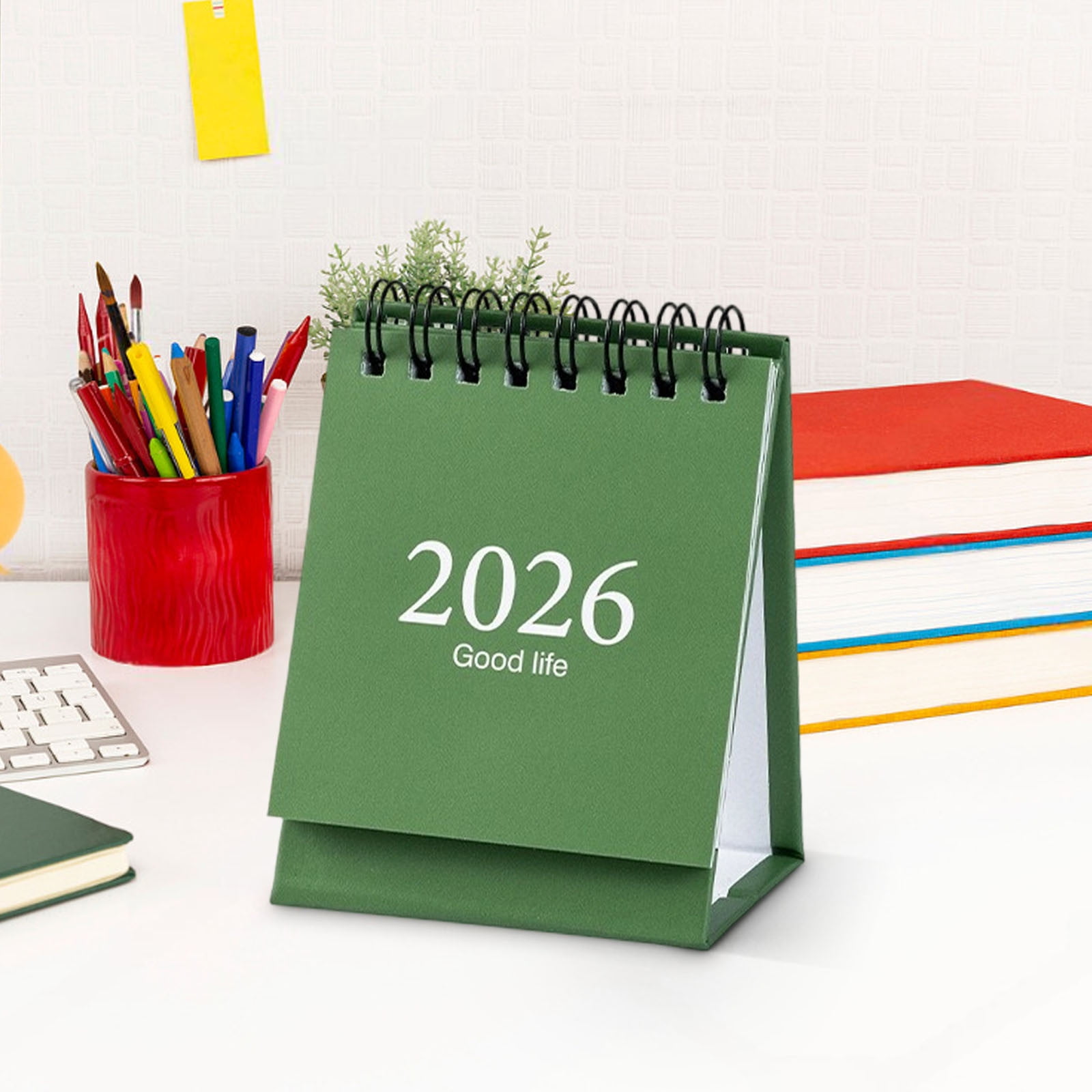 2026 Mini Desk Calendar, Compact Desktop Calendar Ornament with Clear ...
