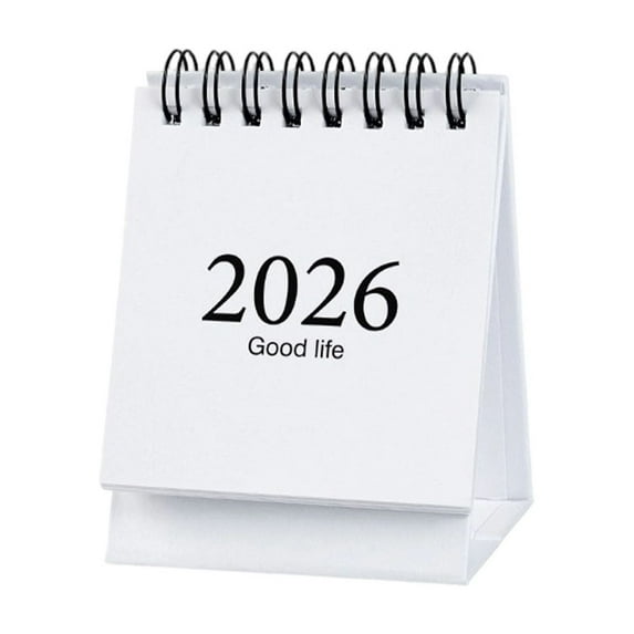 2026 Mini Desk Calendar Morandi Style Desktop Organizer English Version ...
