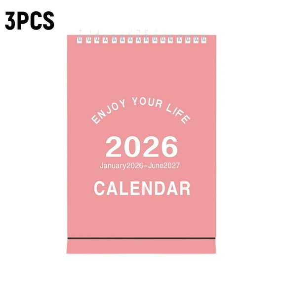 2026 Mini Desk Calendar Set 3-Pack, Nov 2025-Dec 2026 Standing Flip ...
