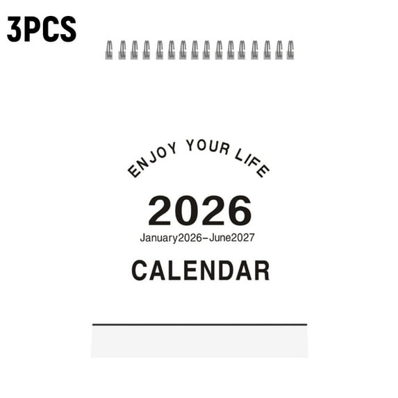2026 Mini Desk Calendar Set 3-Pack, Nov 2025-Dec 2026 Standing Flip ...