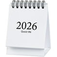 2026 Mini Desk Calendar Simple Style New Year Monthly Standing Calendar ...