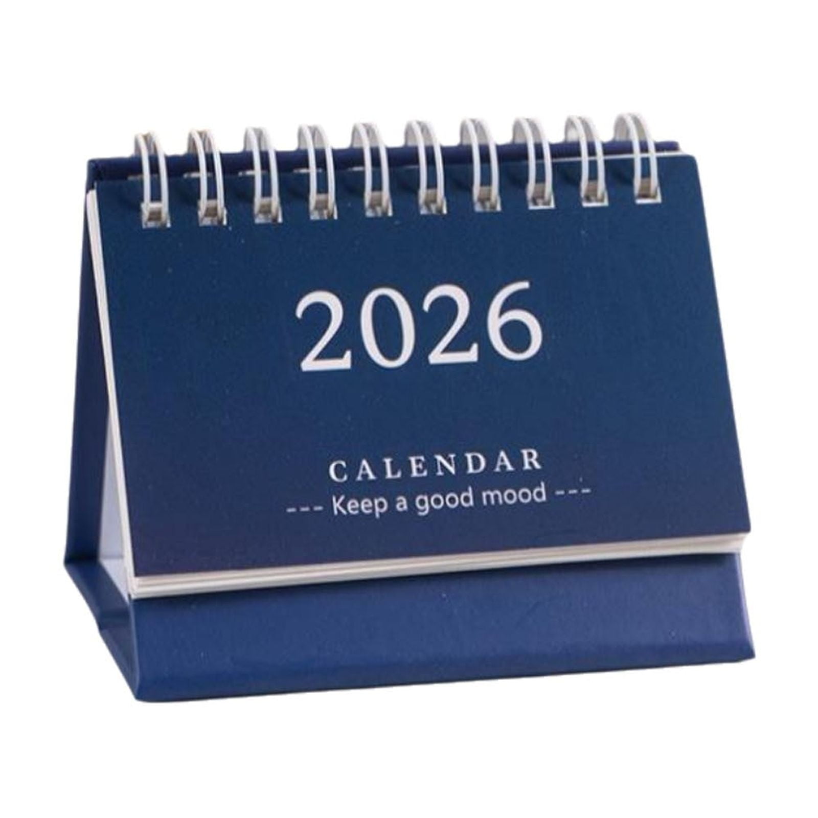 2026 Mini Desktop Calendar, Compact Spiral-Bound English Version ...