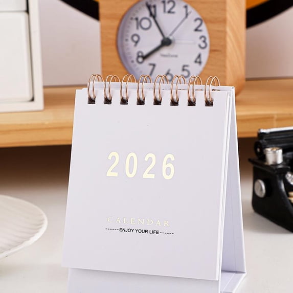 2026 Mini Desktop Calendar, Morandi Color Simple Memo Calendar Pad ...