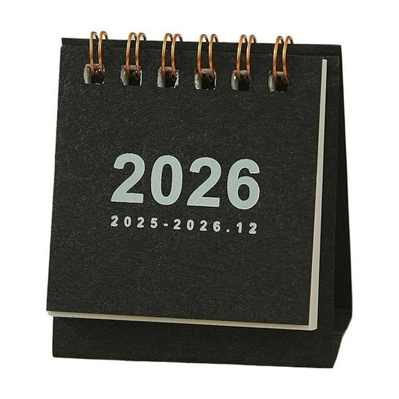 2026 Mini Desktop Calendar, Top Bound, Simple Minimalist Design, Small ...