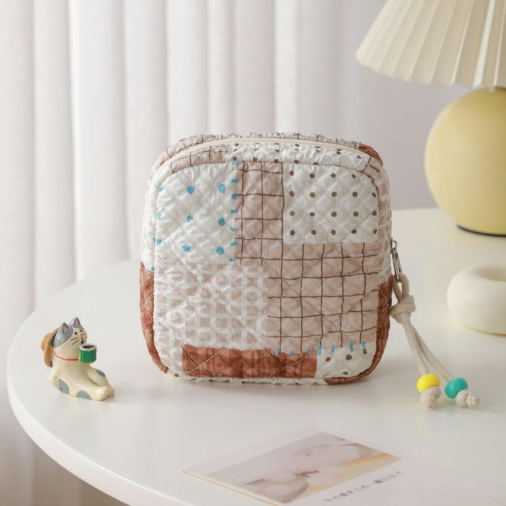 2026 Mini portable storage bag vintage cute and soft coin purse makeup ...