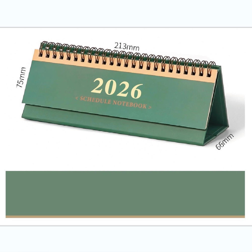 2026 Minimalist Business Spiral Mini Desk Calendar Daily Planner 2026 ...