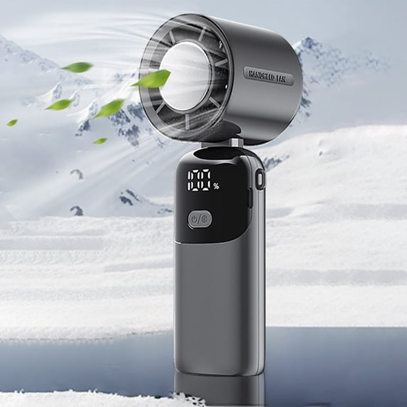 2026 Model Turbo Handheld Fan, 100-Speed Stepless Portable Fan with ...