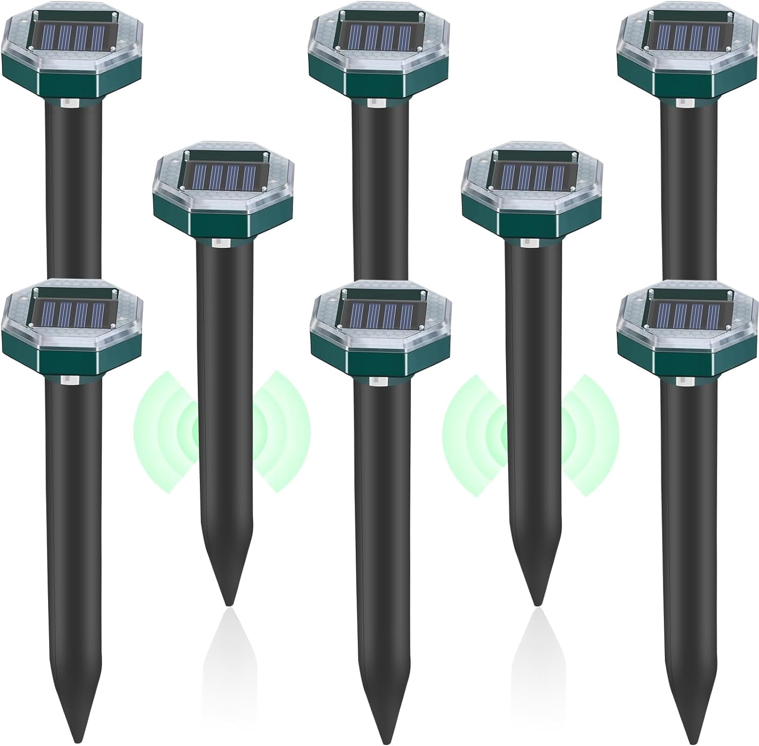 2026 Mole Repellent Solar Powered Stakes, Ultrasonic Outdoor Pest ...