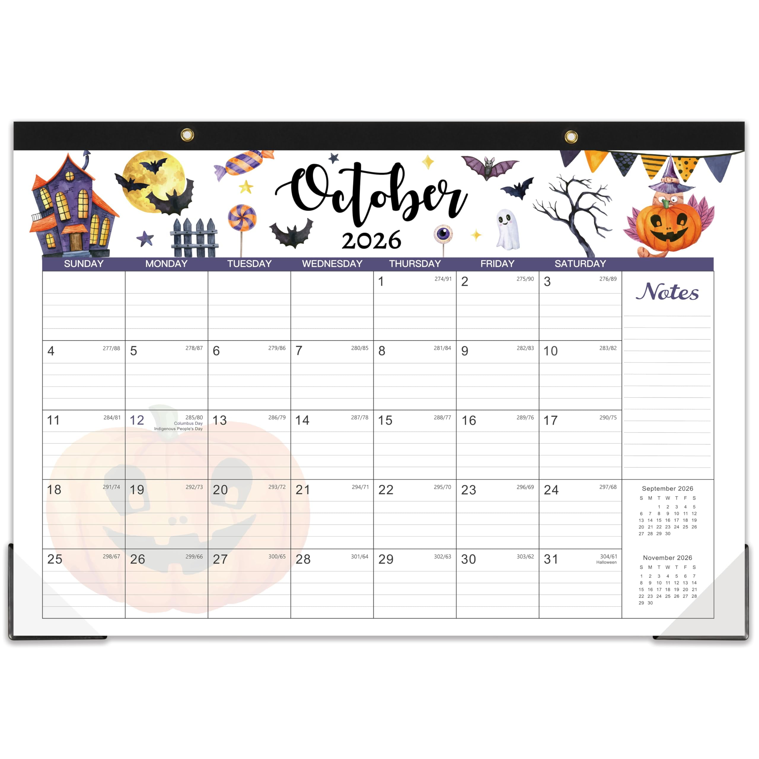 2026 Monthly Desk Calendar 12 Sheets Large Format 17x12 Inches with ...