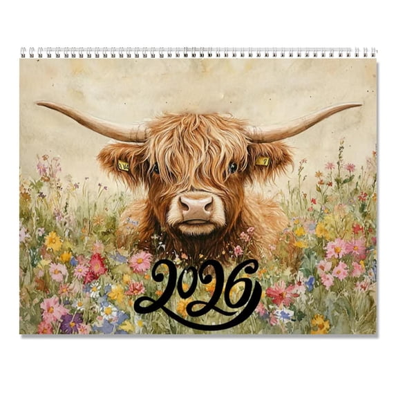 2026 Monthly Tear Off Cow Calendar For Quick Date Changes And Desk ...
