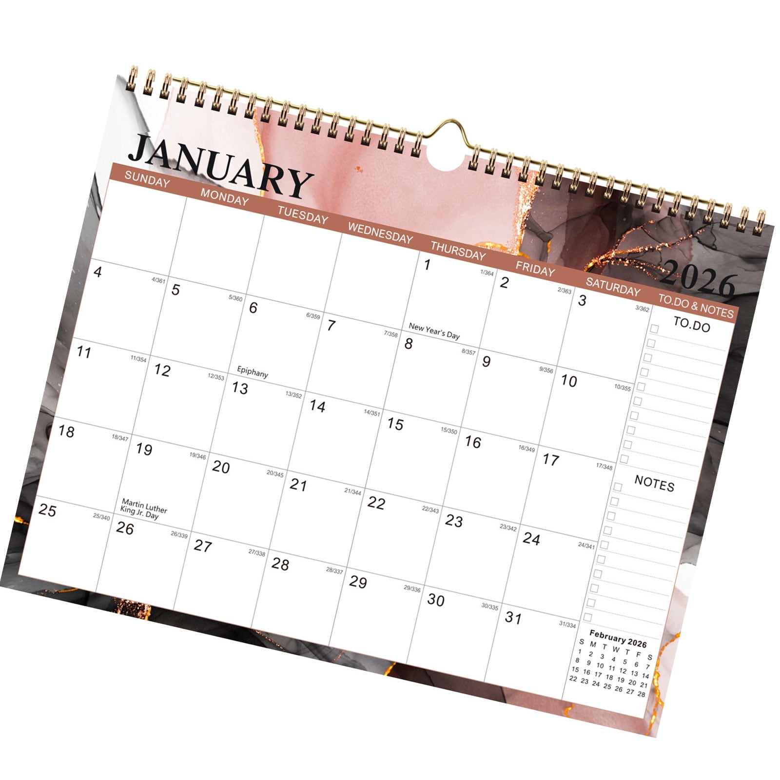 2026 Monthly Wall Calendar Art Paper Wall Art Calendars With Bold ...