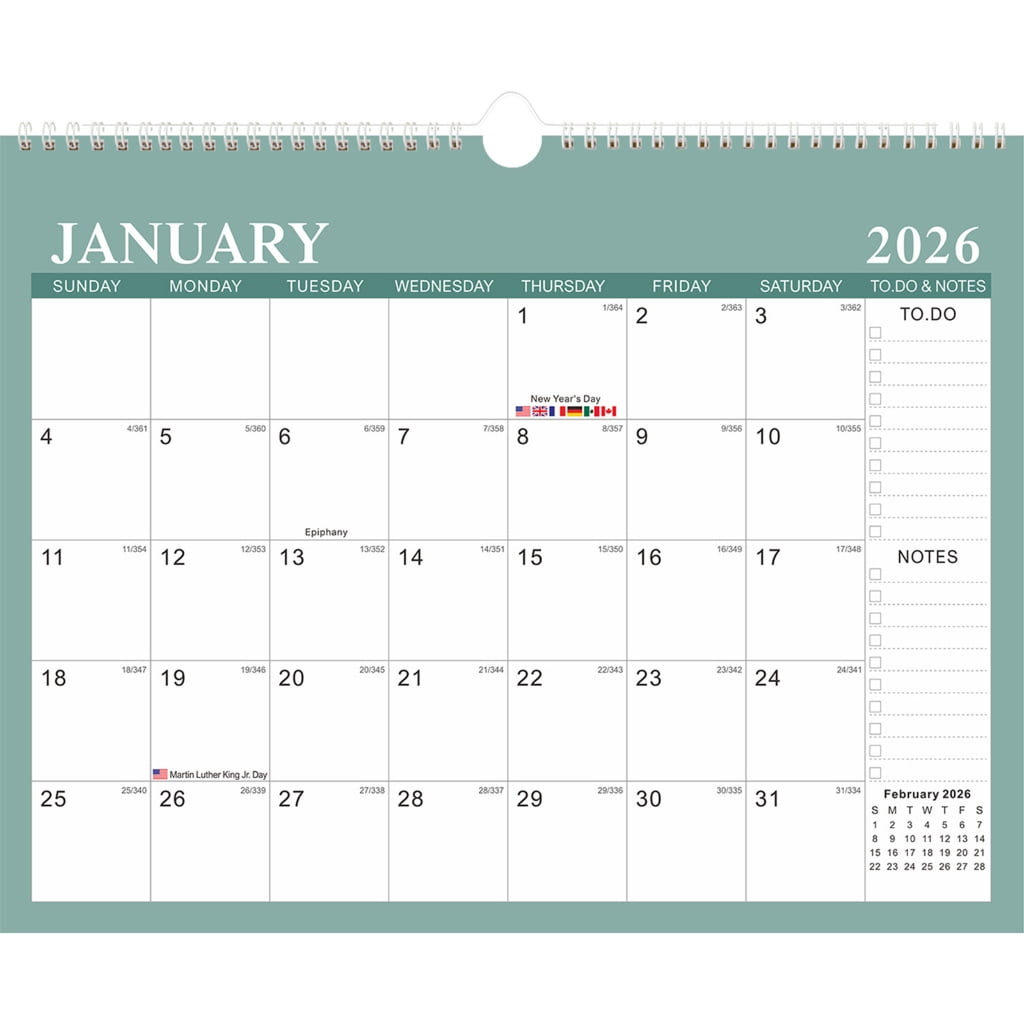 2026 Wall Hanging Art Calendar With Bold Illustrations And Large Date ...