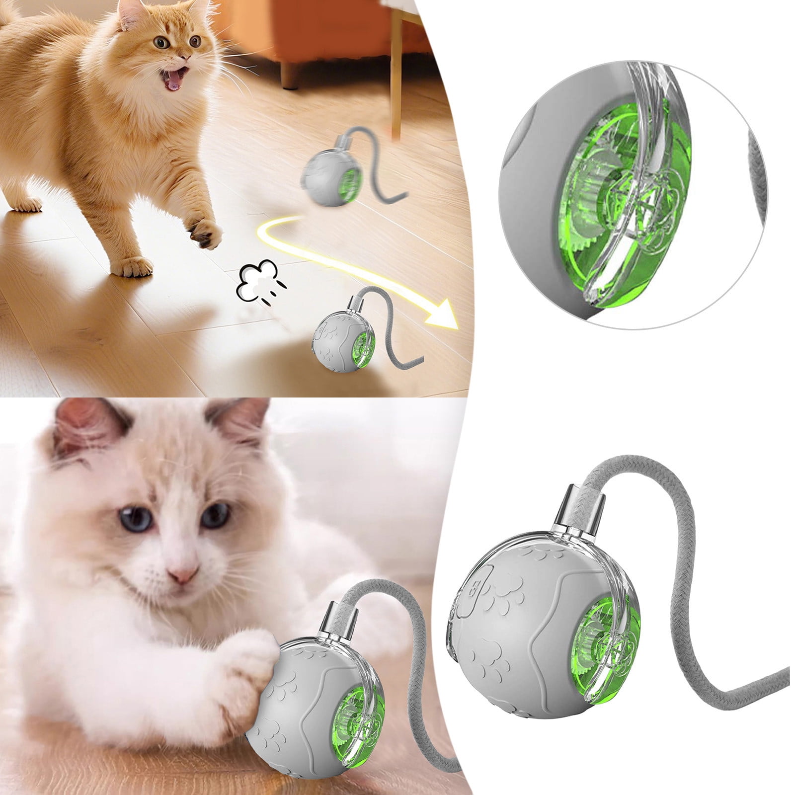 2026 Motion Activated Interactive Pet Toy Ball - Durable Automatic ...