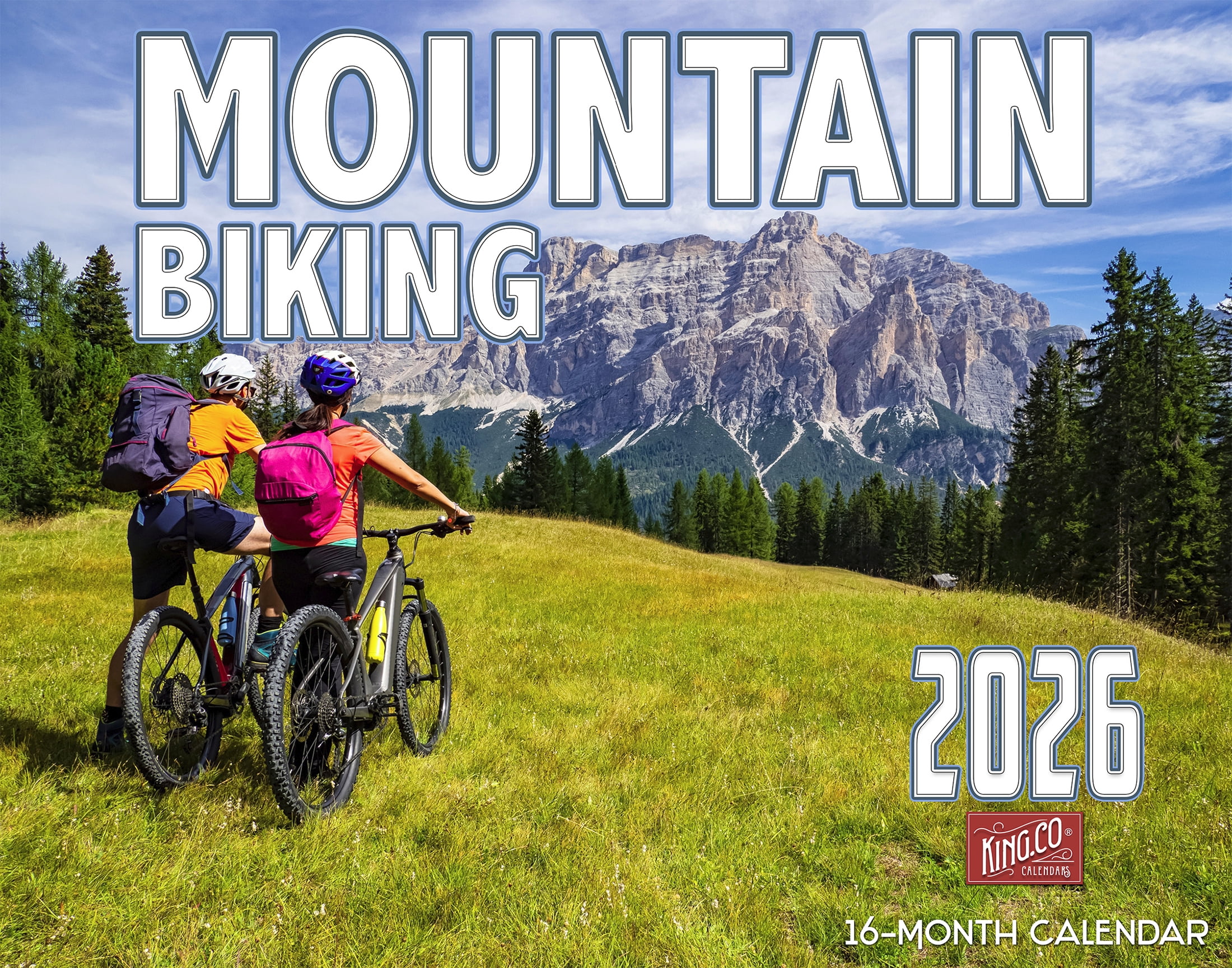 2026 Mountain Biking Wall Calendar 16-Month X-Large Size 14x22 ...