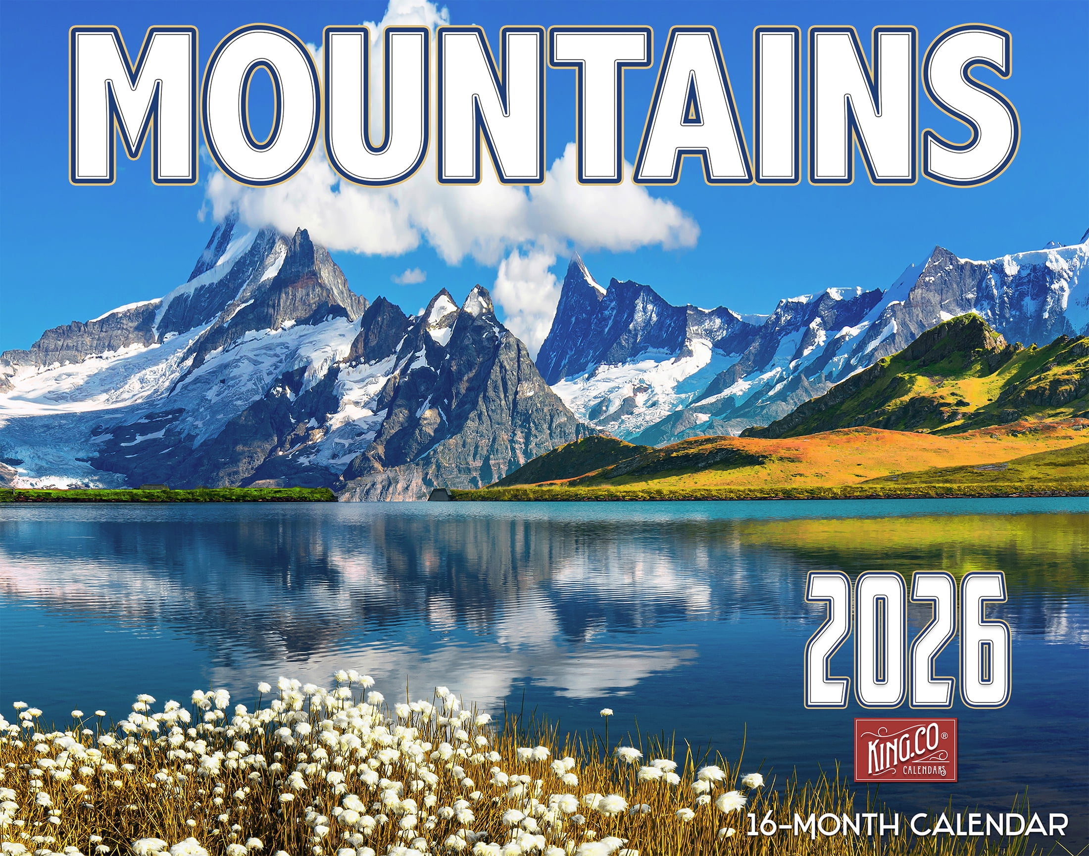 2026 Mountains Scenic Wall Calendar 16-Month X-Large Size 14x22 ...