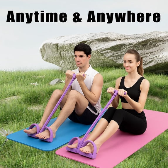2026 Multifunction Elastic Yoga Resistance Band with 3D Measuring Tape ...