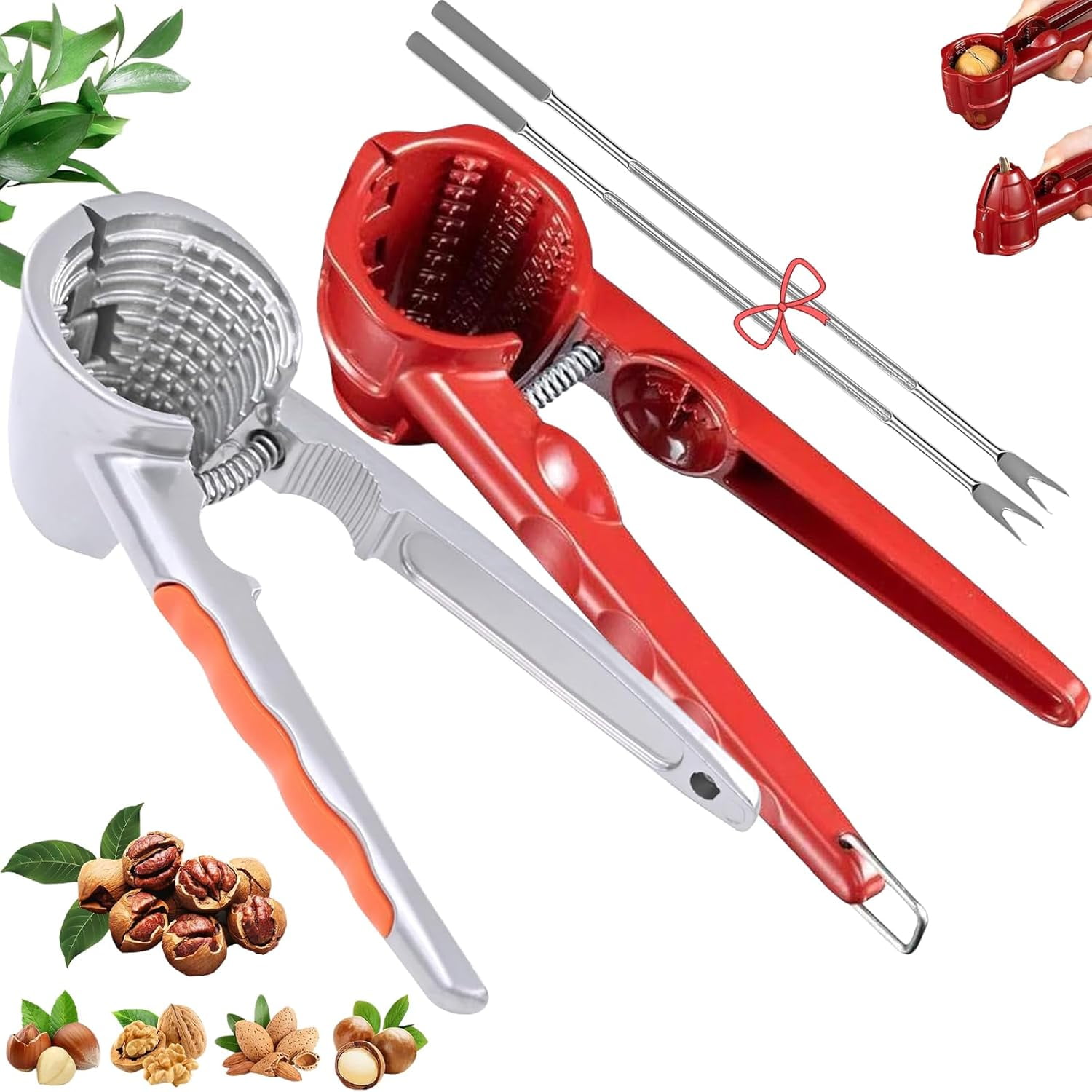 2026 Multifunction Nutcracker With Non Slip Handle, Pecan Nut Cracker ...