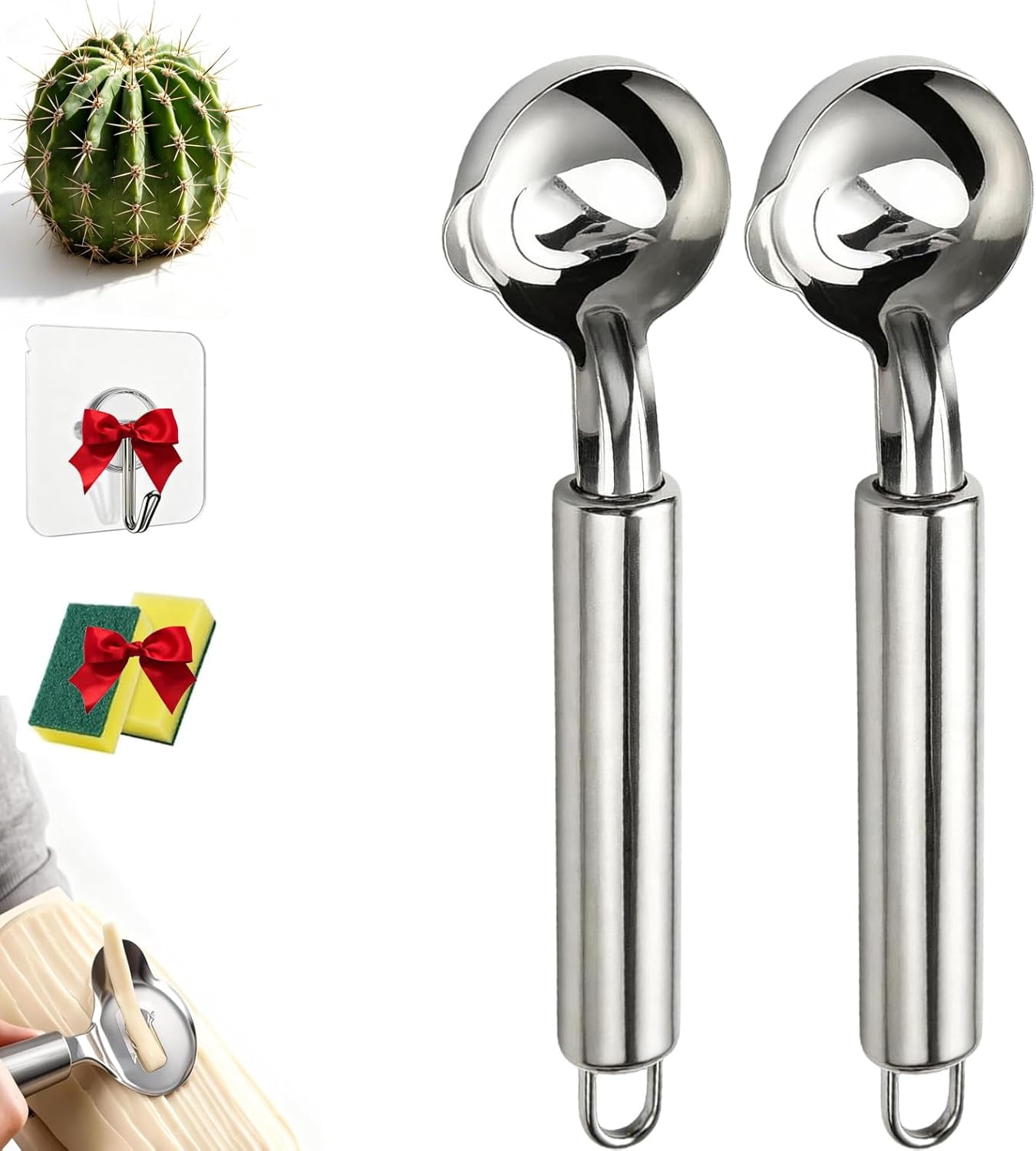 2026 Multifunctional Stainless Steel Spoon Cactus Thorn Removal Tool ...