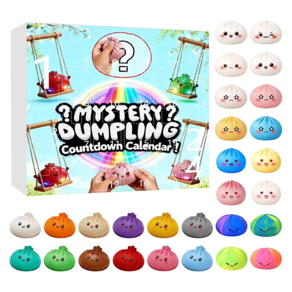 2026 Mystery Dumpling Advent Calendar, 24-Day Squishies Dumpling ...