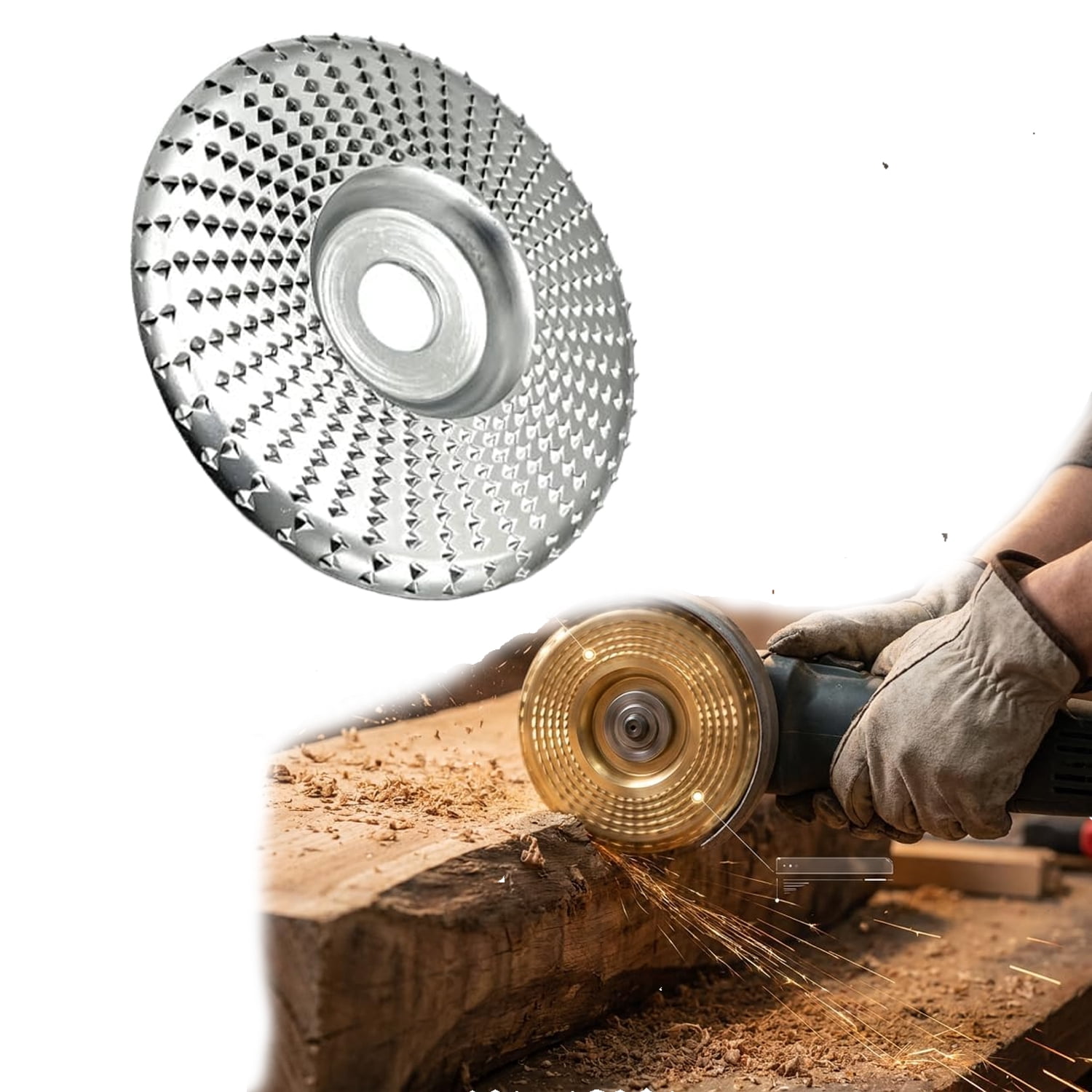 2026 NEW Angle Grinder Attachments Wood Carving Discs, 4 and 4 1/2 ...