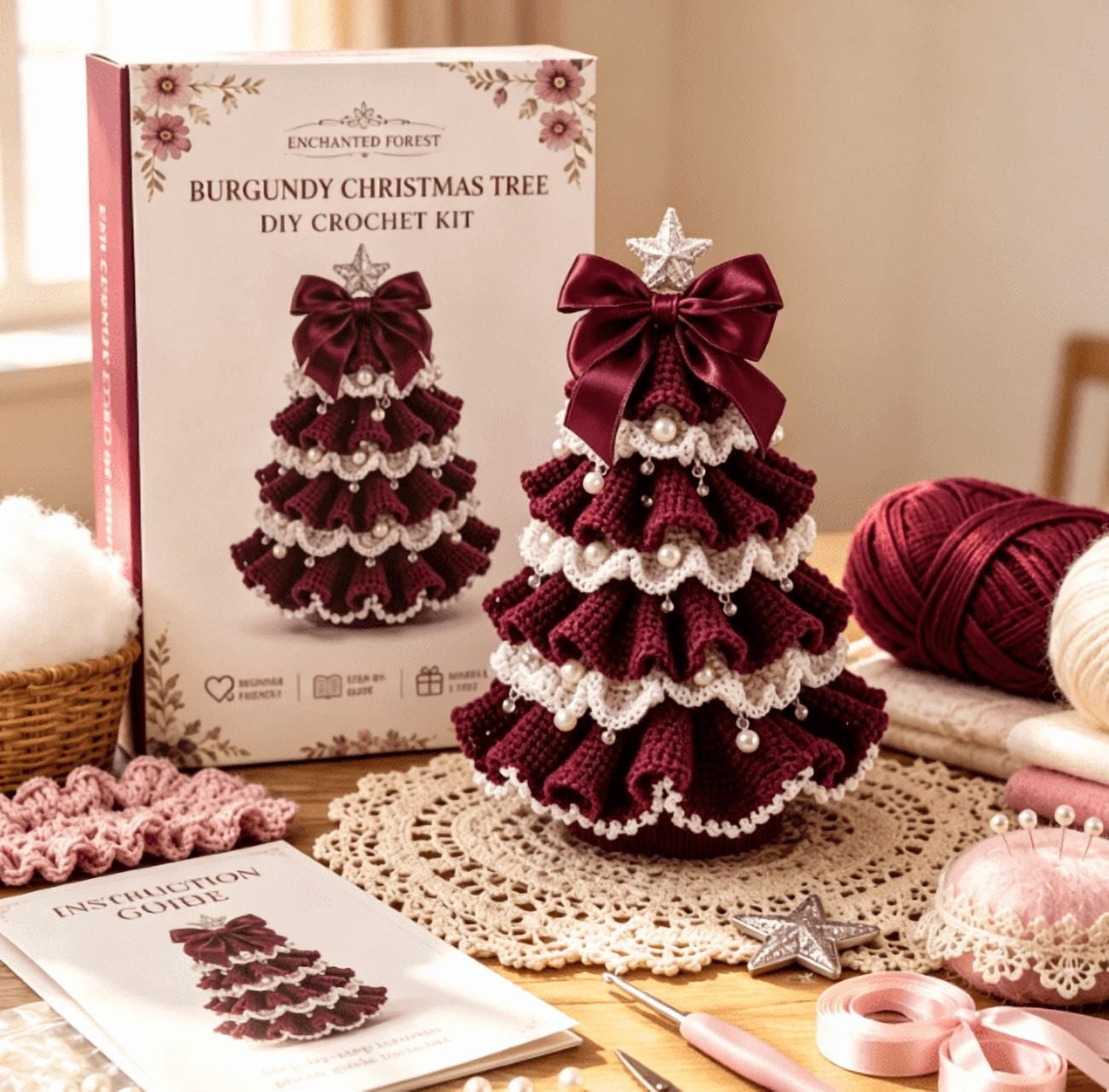 2026 NEW DIY Crochet Christmas Tree Kit – Handmade Holiday Decoration ...