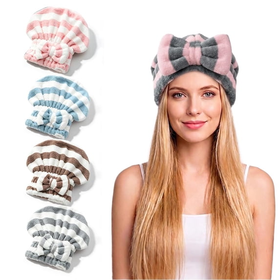 2026 NEW Hair Towel Wrap for Women, Microfiber Hair Drying Caps Extrame ...