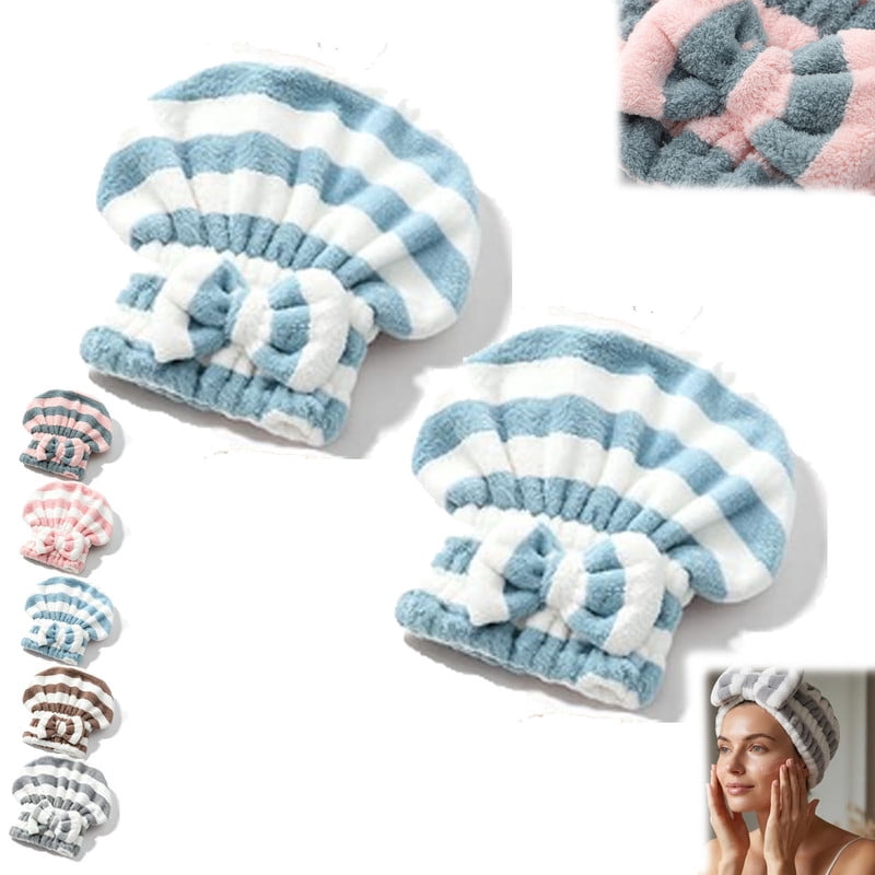 2026 NEW Hair Towel Wrap for Women, Microfiber Hair Drying Caps Extrame ...