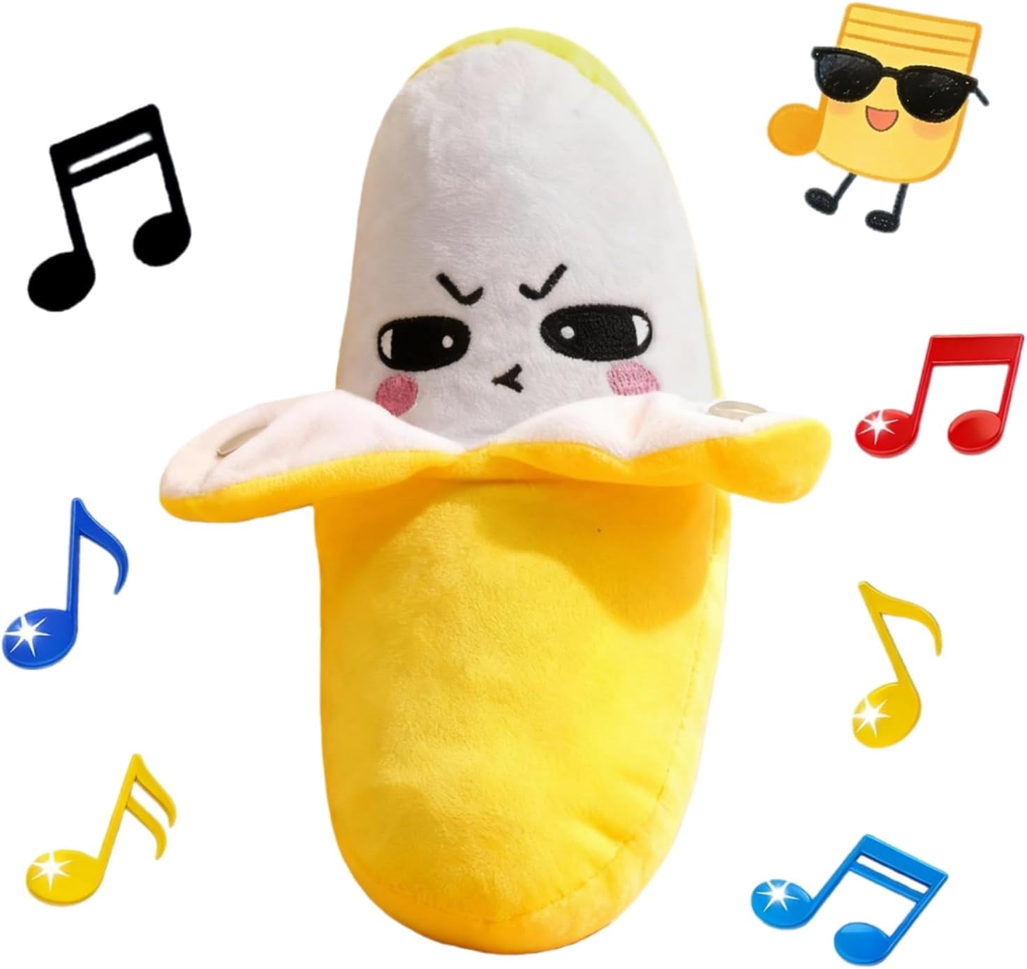 2026 NEW Musical Sensory Toy, Cute Banana Interactive Stuffed Toy ...