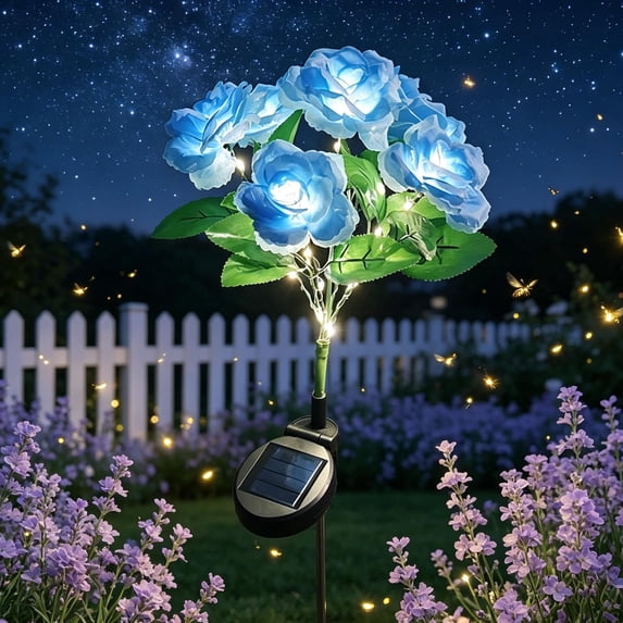 2026 NEW Solar Simulated Garden Lights - Auto On/Off, Upgraded 7-Head ...