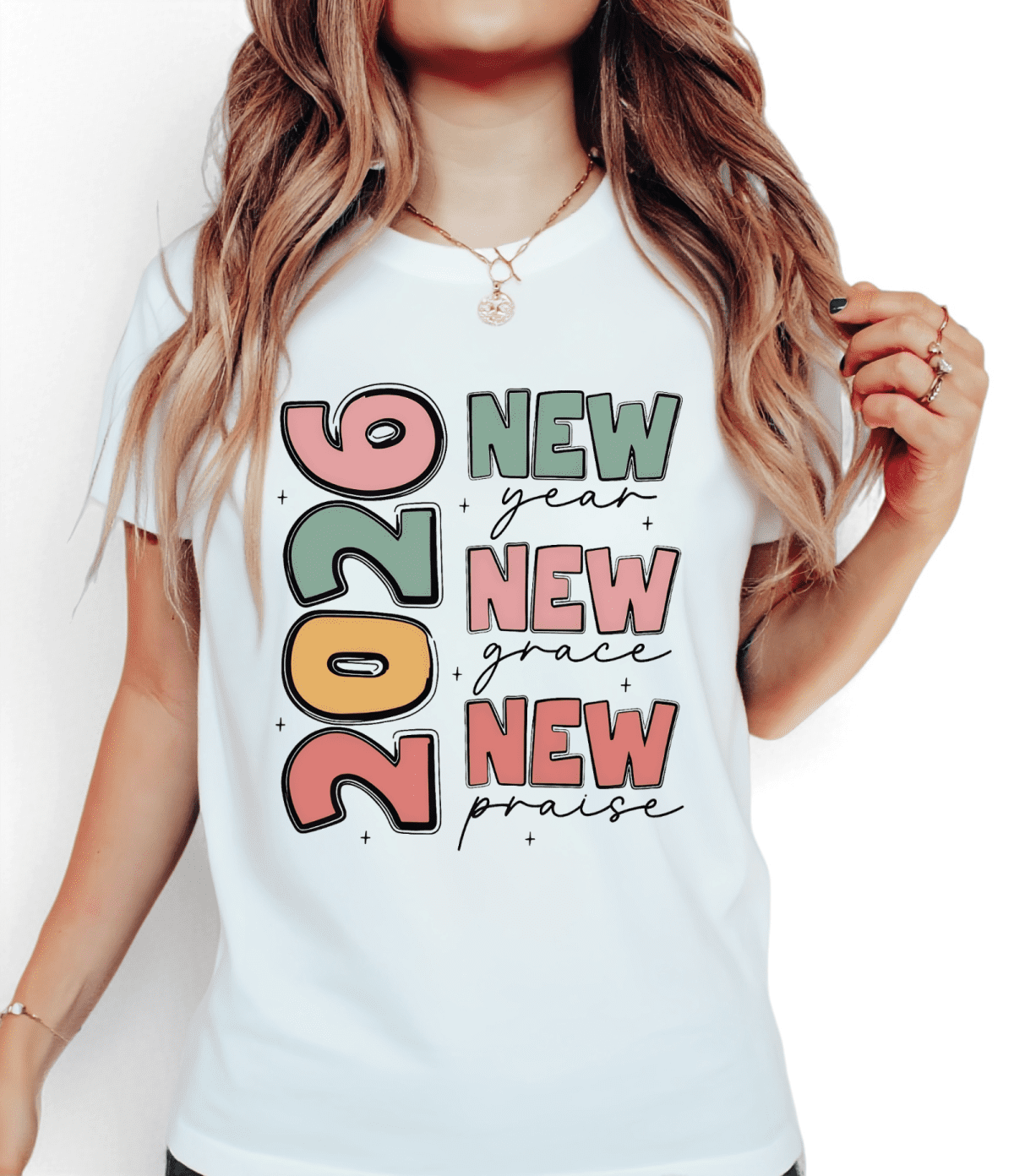 2026 NEW Year NEW Grace NEW Praise Print Tshirt Graphic Tees Shirts ...
