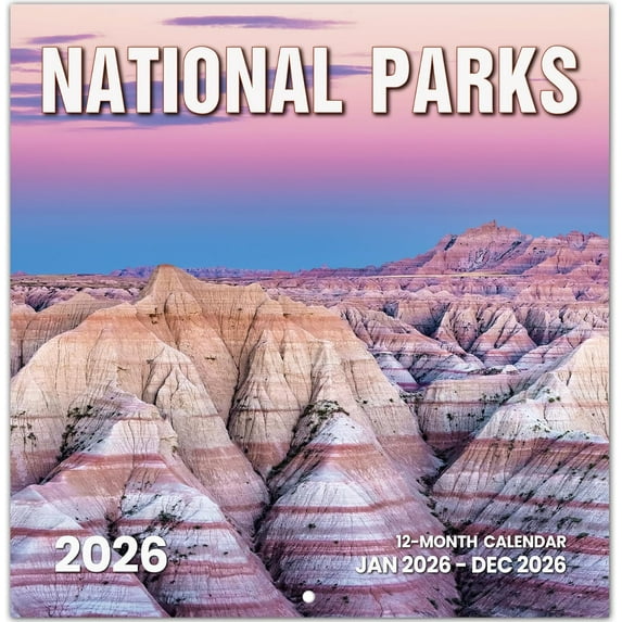 2026 , National Parks Monthly Wall Runs from Nov 2025 – Dec 2026 ...