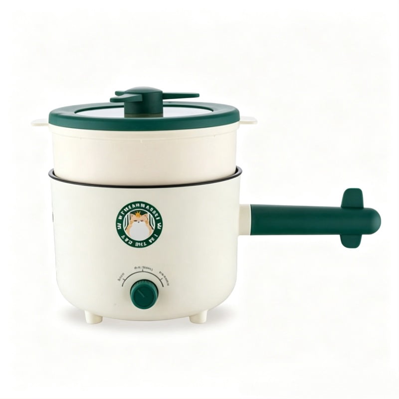 2026 New 110V Electric Cooker with Steamer 1.5L Instant Noodles ...