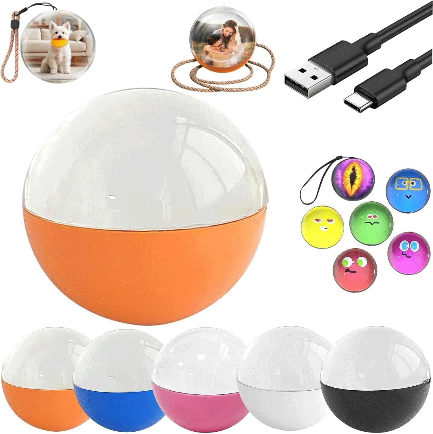 2026 New 2.7" WiFi Memory Sphere Lamp, Crystal Ball Video Player Memory ...