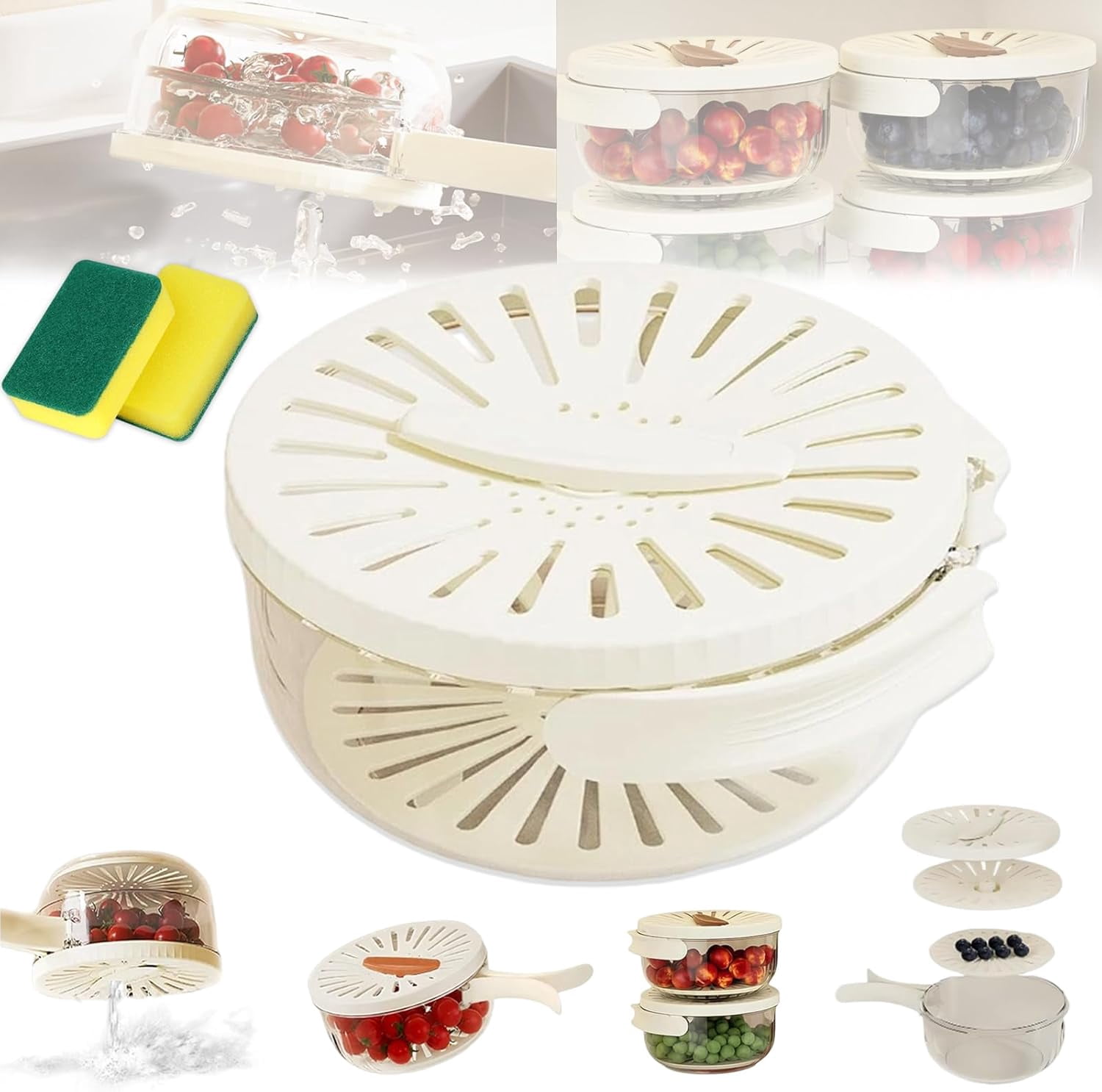 2026 New 2-in-1 Draining and Preservation Basket: Simplify Washing ...