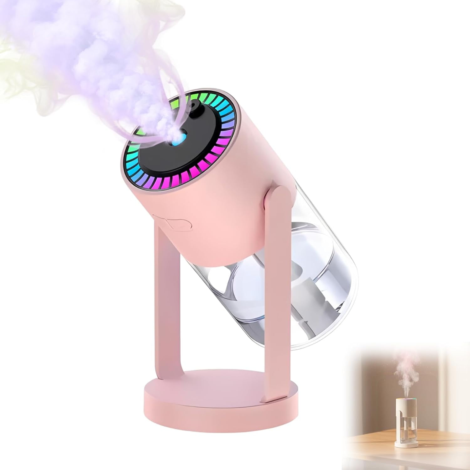 2026 New 2-in-1 Humidifier & Star Projector Night Light,USB Portable ...