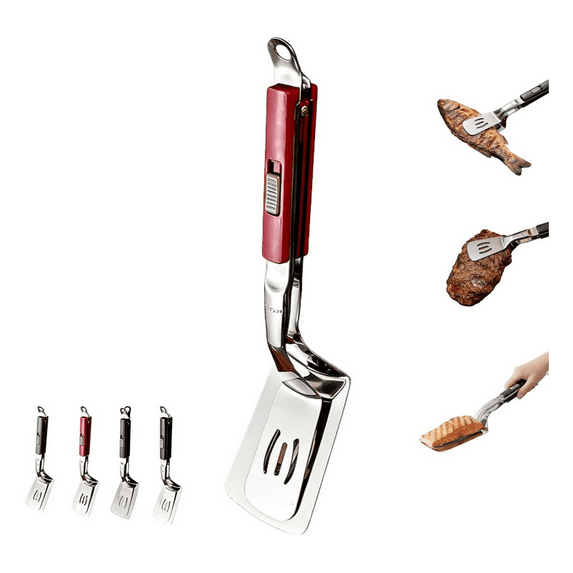 2026 New 2-in-1Stainless Steel Grill Clamp,Anti-Scald Extended Handle ...