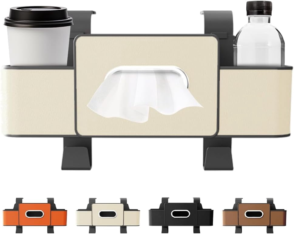 2026 New 3-in-1 Car Seat Back Storage Box, Multifunctional Back Seat ...