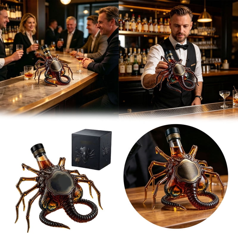 2026 New 3D Halloween Themed Liquor Decanter, 11.8oz Empty Glass Bottle ...