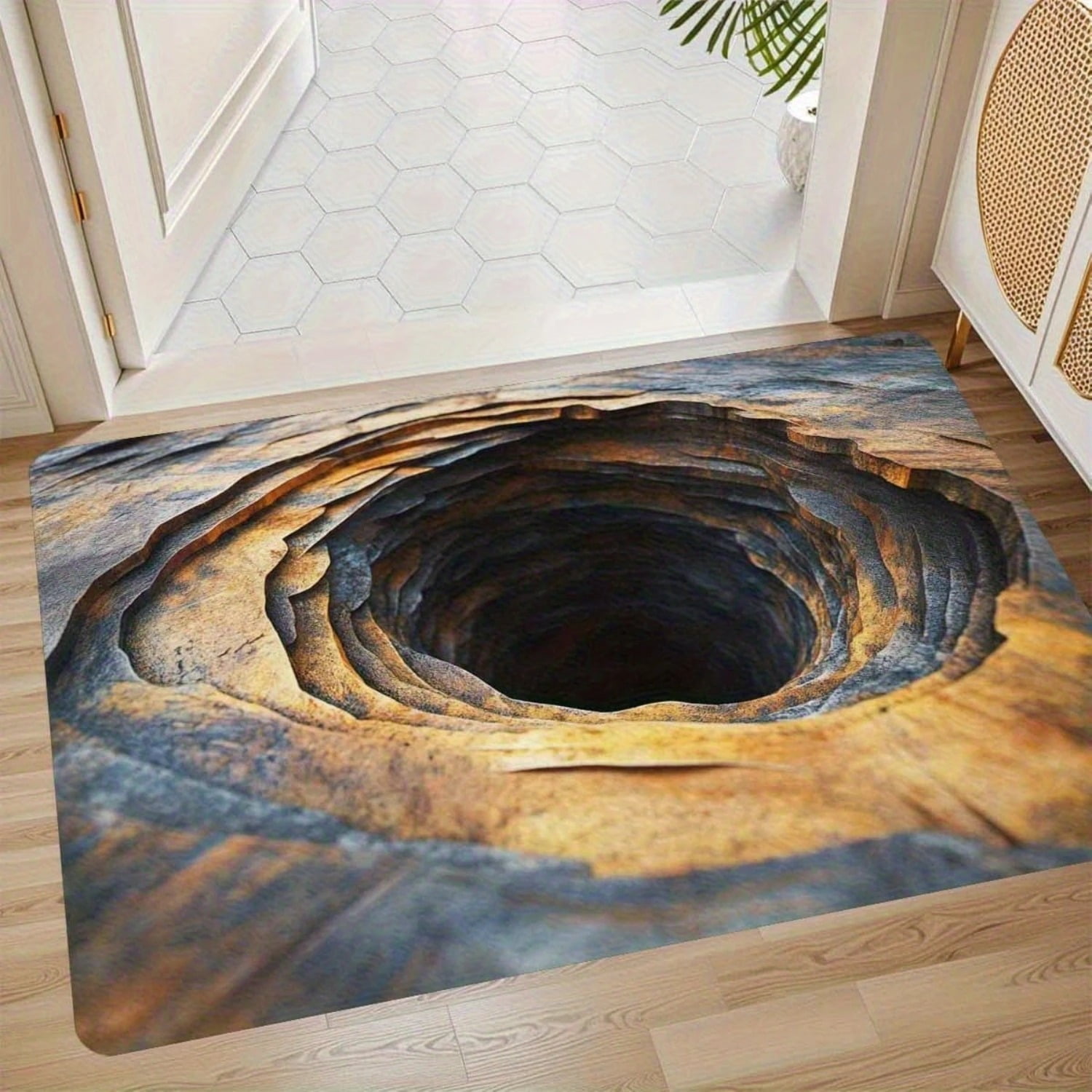 2026 New 3D Hole Rug,3D Hole Illusion Rug,Rugs That Look Like A Hole,Trap Optical Illusion ...