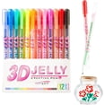 2026 New 3D Jelly Pens, Jelly Roll Glaze 3D Glossy Ink Pens, Colorful ...