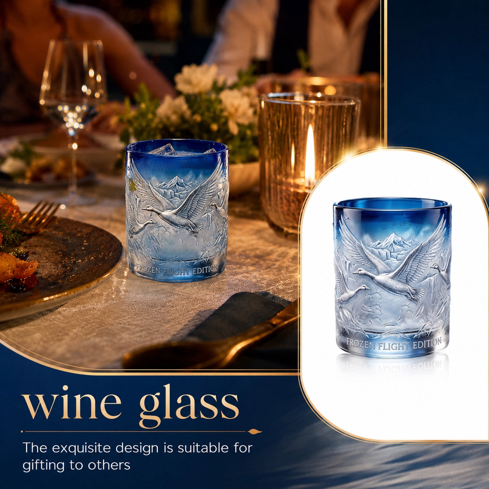 2026 New 3D Sculpted Goose Glass Whiskey Bottle, 350Ml Unique Glass Vod ...