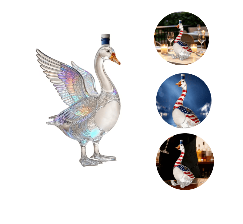 2026 New 3D Sculpted Grey Goose Glass Whiskey Bottle, 350Ml Unique ...