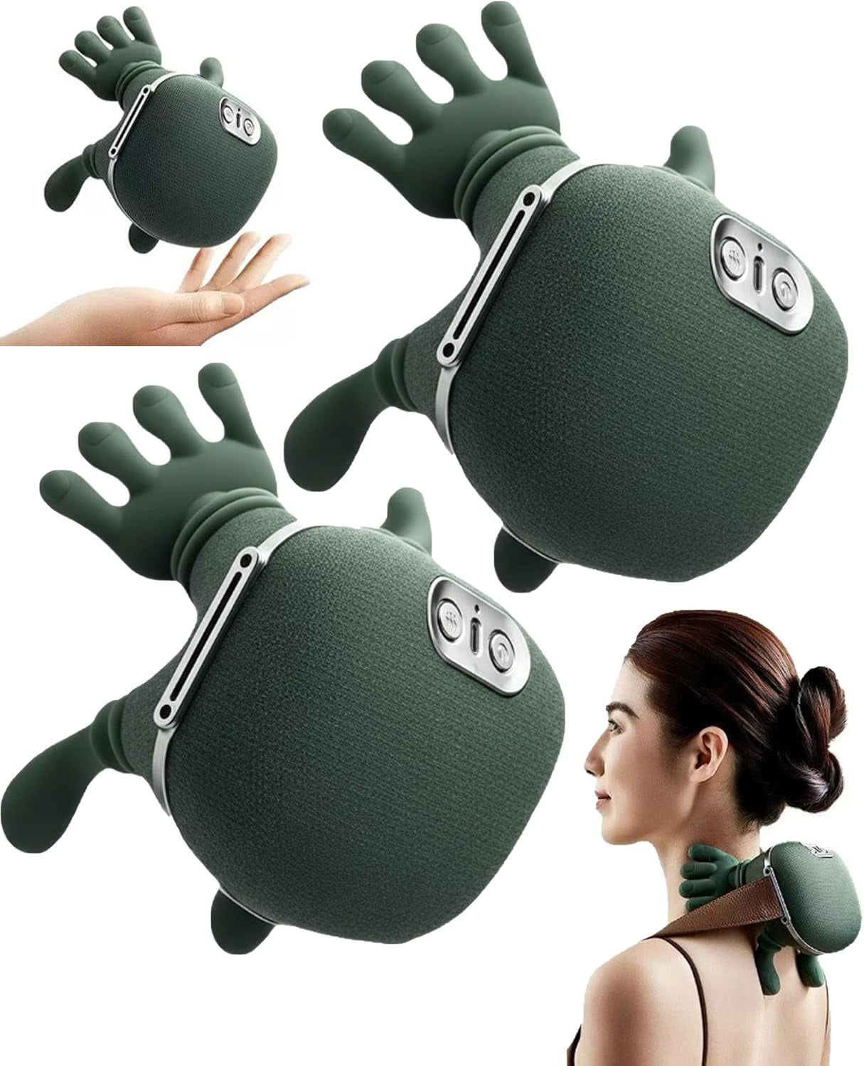 2026 New 4D Wireless Real Touch Heat Massager - Shiatsu Deep Tissue ...