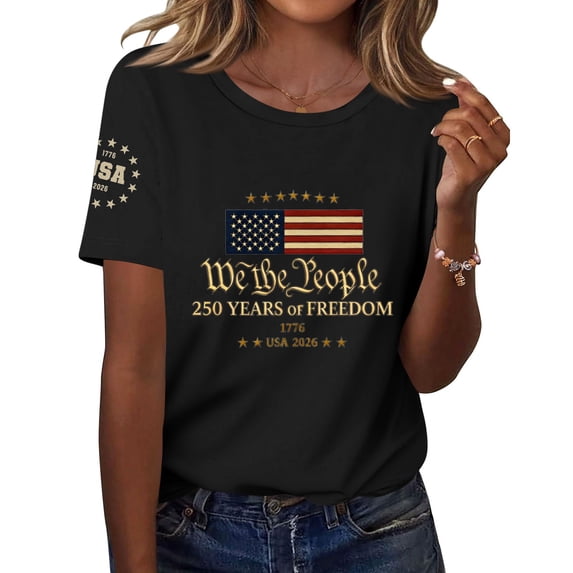 2026 New 4th of July Shirts for Women American Flag Patriotic 250th ...