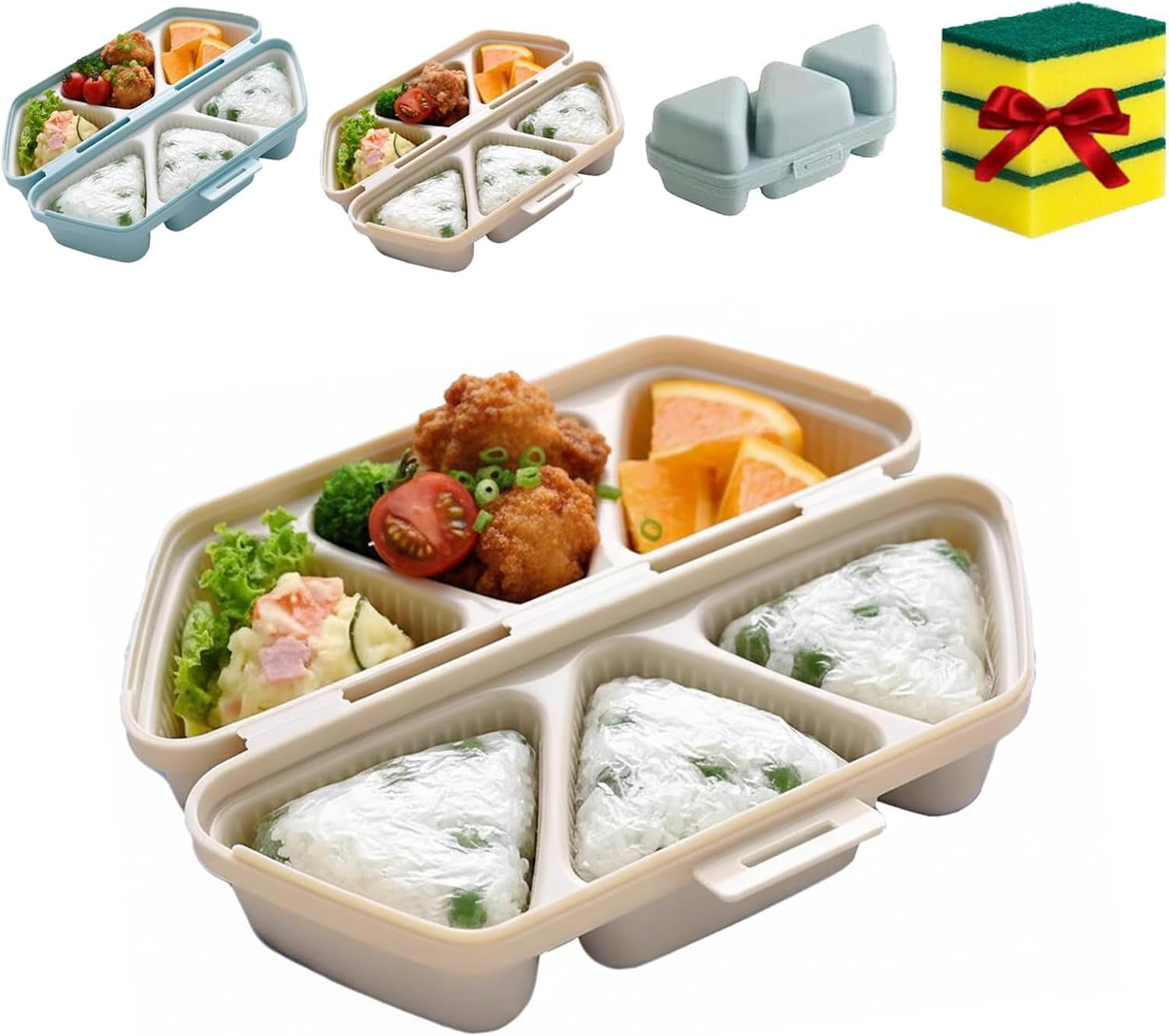 2026 New 6 in 1 Onigirily Mold, Triangle Rice Ball Molds, Quick to Make ...