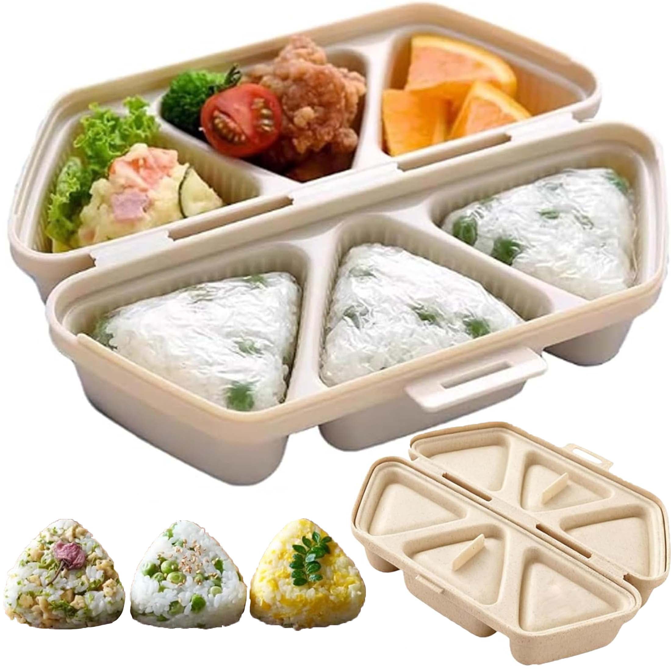 2026 New 6-in-1 Onigiri Mold - 6-Cavity Triangle Rice Ball Maker, Non ...